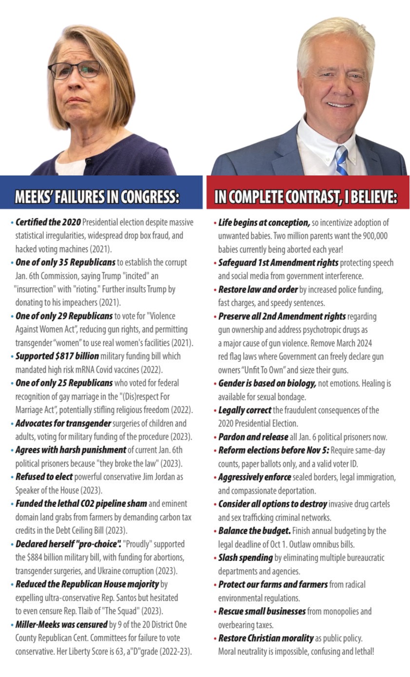 Comparison - David Pautsch For US Congress