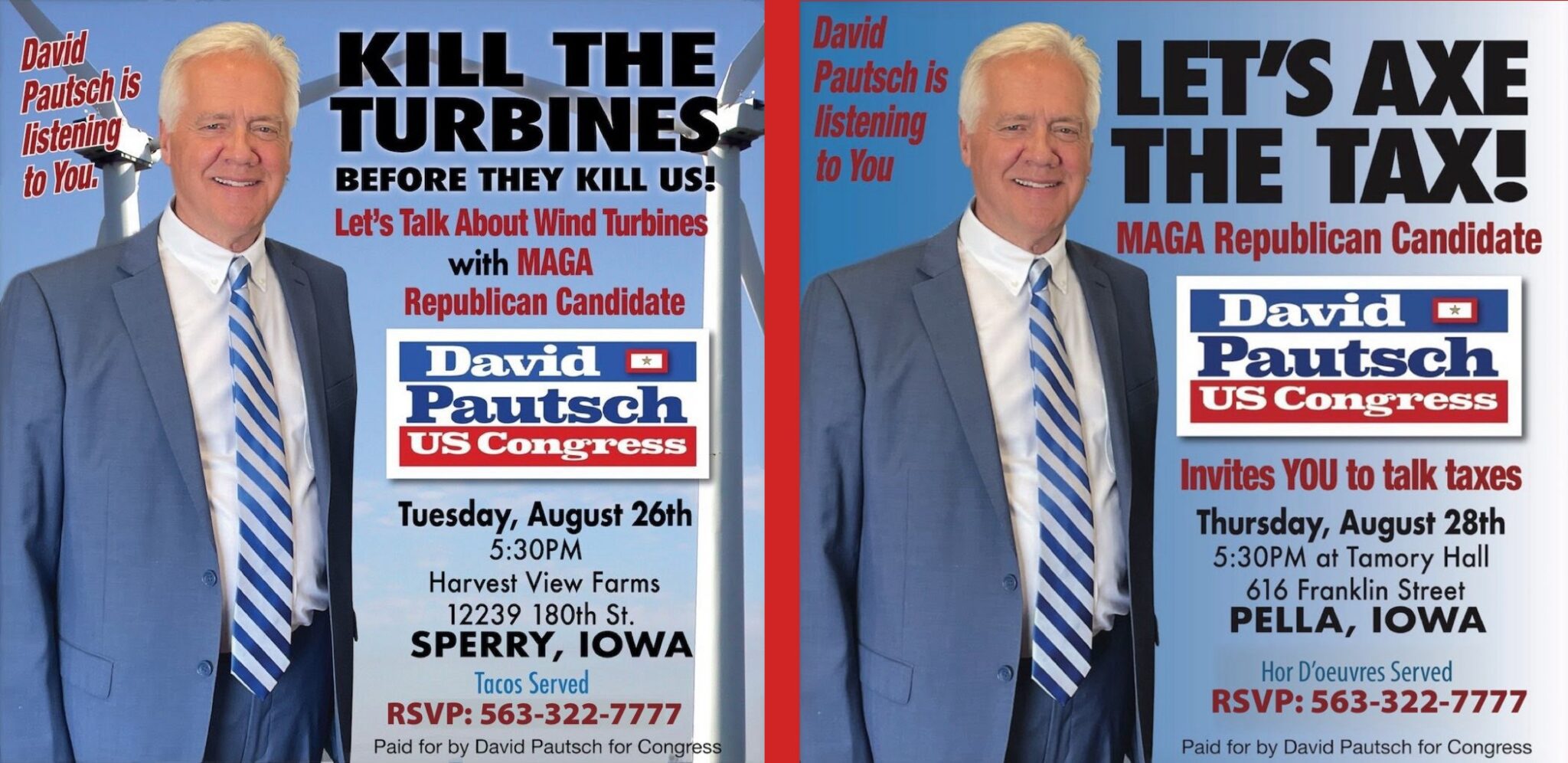 David Pautsch For US Congress - It's Time For A Strong Voice - US Congress Iowa District 1